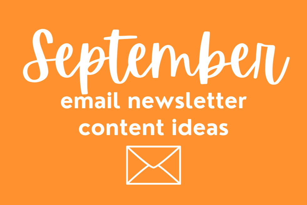 September Newsletter Ideas for Food Bloggers | Fine Lime Designs