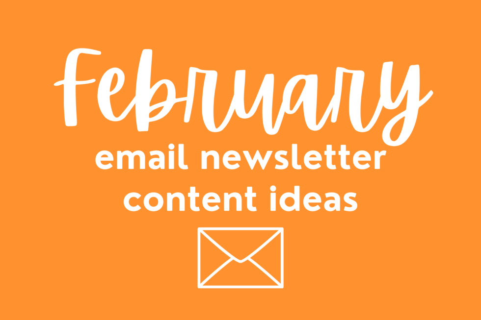 February Email Newsletter Ideas For Food Bloggers | Fine Lime Designs